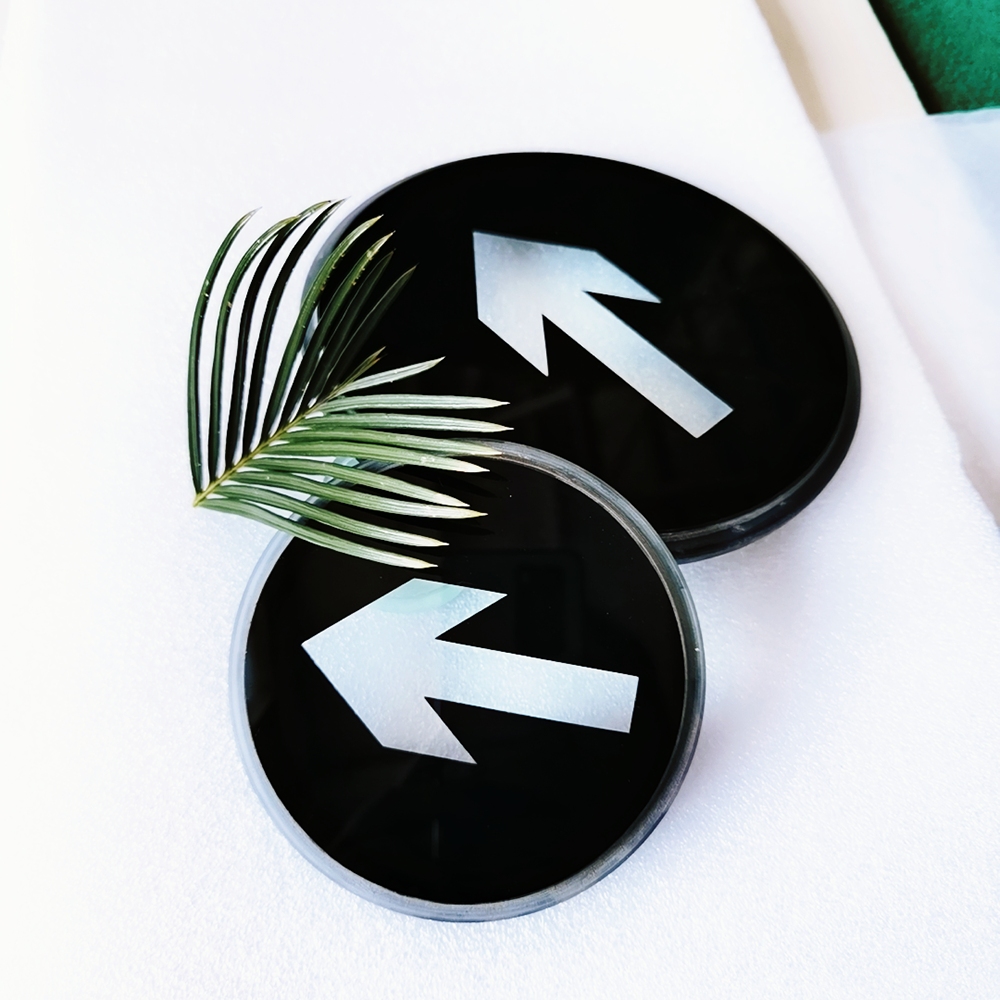 Custom tempered beveled chamfer glass pieces - Buy Customized size ...